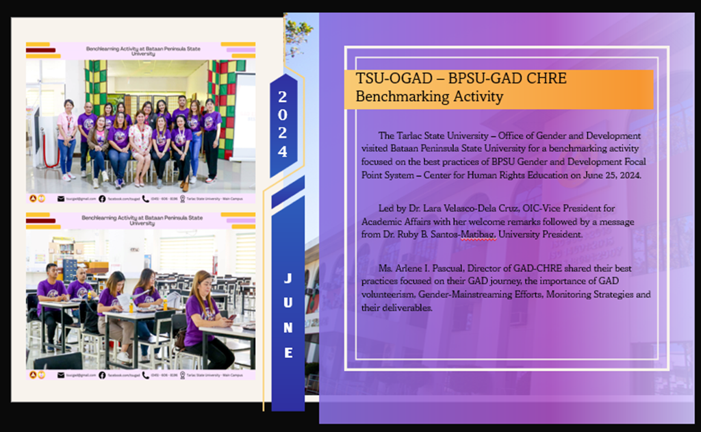 GAD-related Seminars, Trainings, Workshops - Tarlac State University