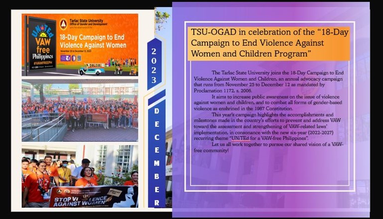 Annual Observance of the 18-Day Campaign to End Violence Against Women ...