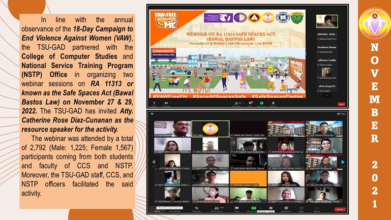 Annual Observance of the 18-Day Campaign to End Violence Against Women ...