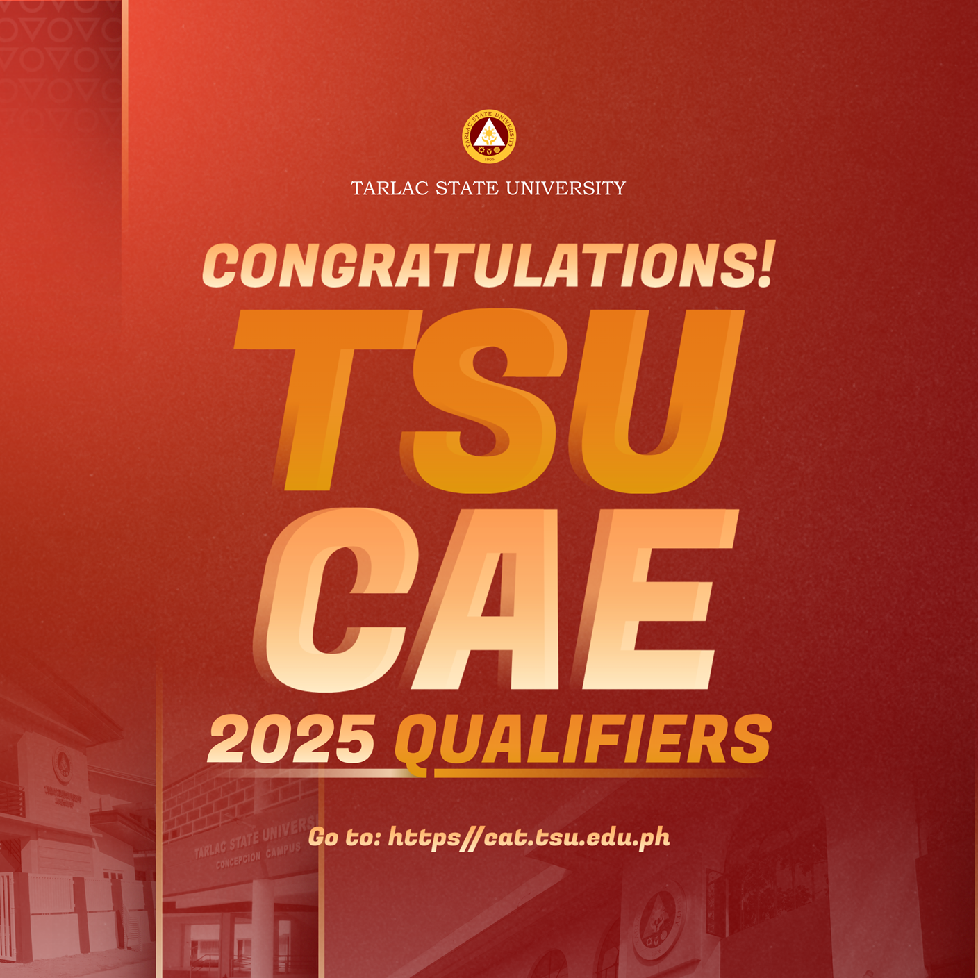 TSU-CAT Advisory - Tarlac State University