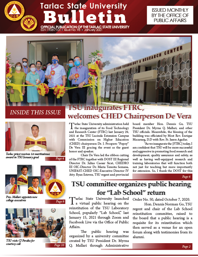 TSU Bulletin - Tarlac State University